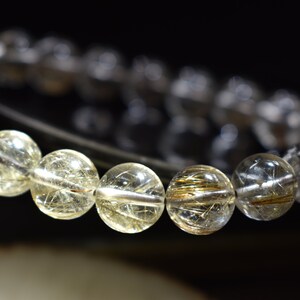 Devilish Rutilated Quartz With Silver Rutilated Quartz Stretch - Etsy