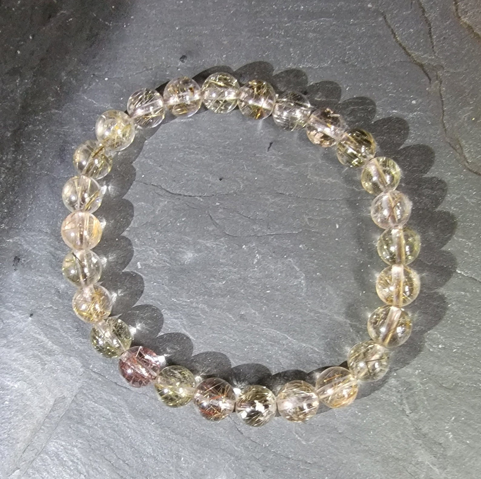 Devilish Rutilated Quartz With Silver Rutilated Quartz Stretch - Etsy