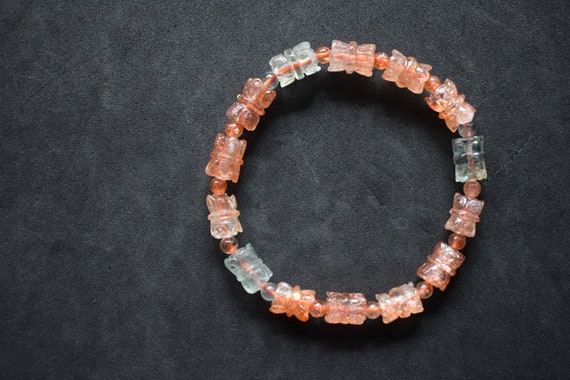 Tanzania Arusha Lotus Flower Stretch Bracelet 7.5mm Hand - Etsy