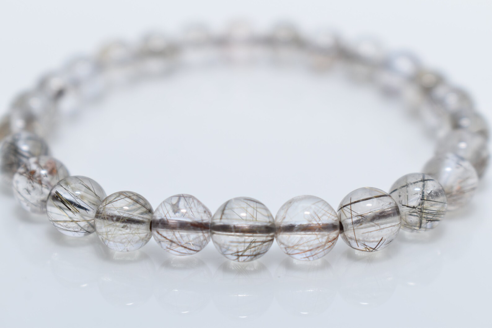 Devilish Rutilated Quartz With Silver Rutilated Quartz Stretch - Etsy