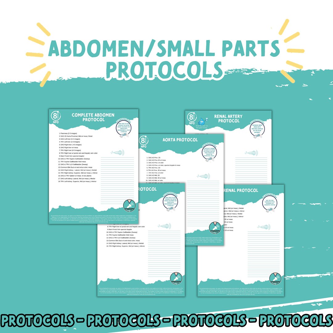 Ultrasound Abdomen Protocol Study Guide, Ultrasound Study Notes ...