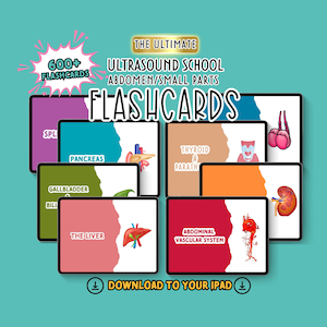 Ultrasound School Abdomen Flashcards, Ultrasound Student Study Notes ...