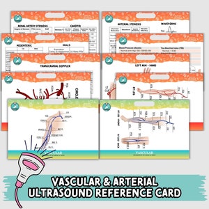 Ultrasound Badge Buddy Reel Quick Reference Guide, Sonographer Cheat ...
