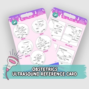 Ultrasound Badge Buddy Quick Reference Guide, Sonographer Cheat Sheet ...