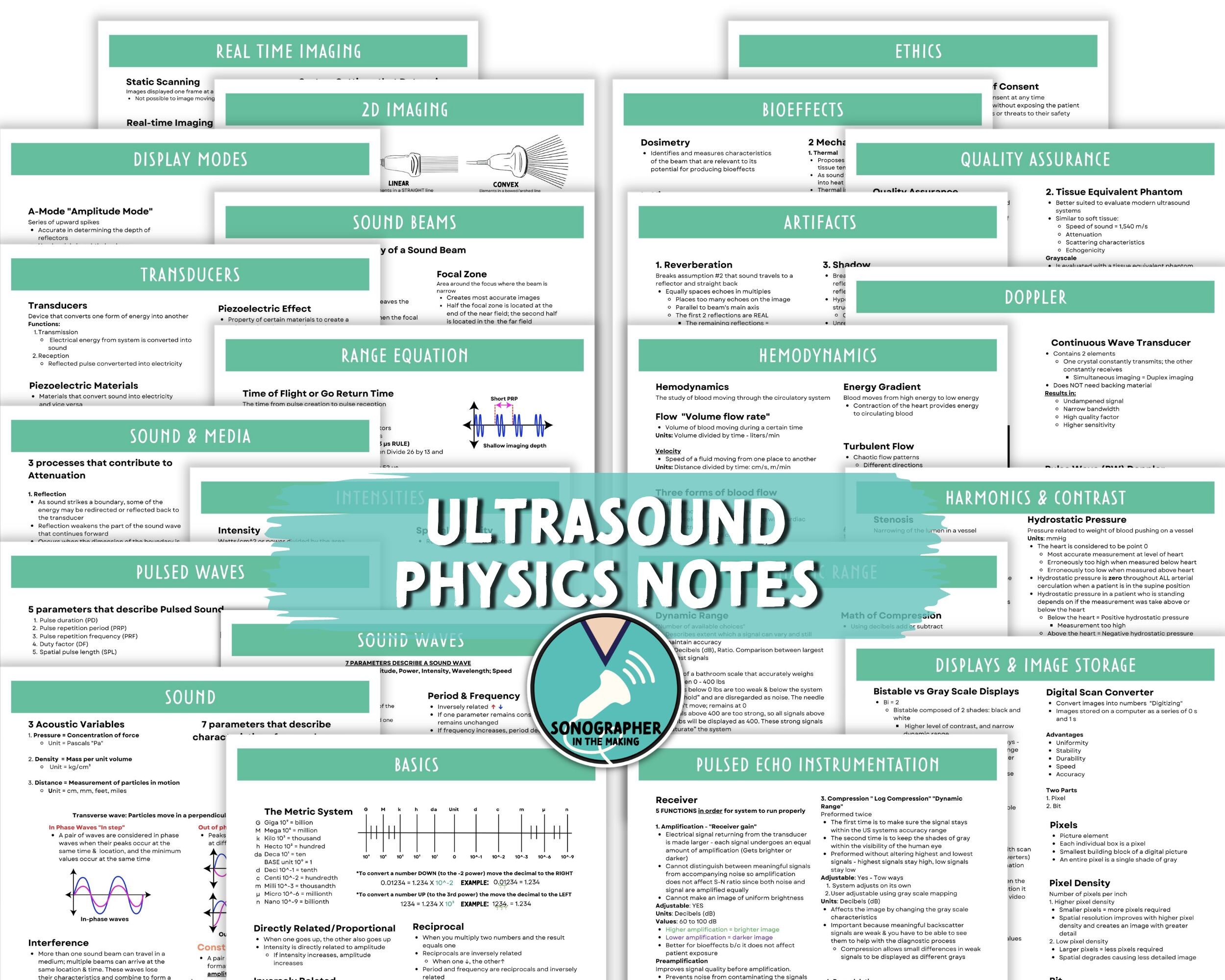 Ultrasound Study Notes, Organ size chart Abdomen, Ultrasound Student ...