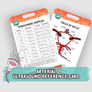 Ultrasound Badge Buddy Quick Reference Guide, Sonographer Cheat Sheet ...