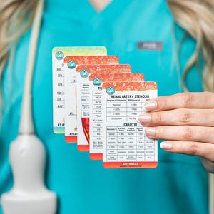 Ultrasound Badge Buddy Quick Reference Guide, Sonographer Cheat Sheet ...