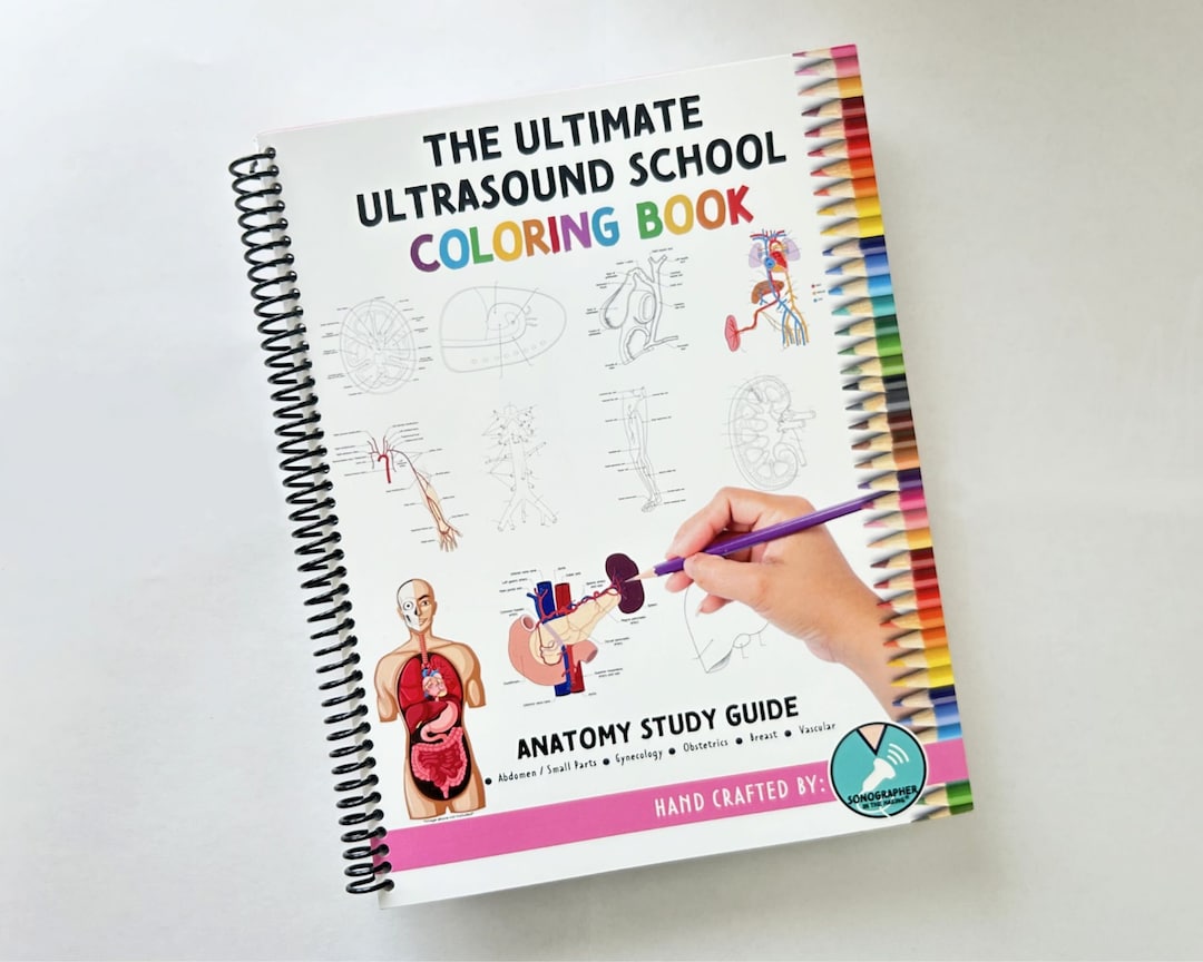 Sonography Coloring Book, Ultrasound Student Study, Ultrasound Notes ...