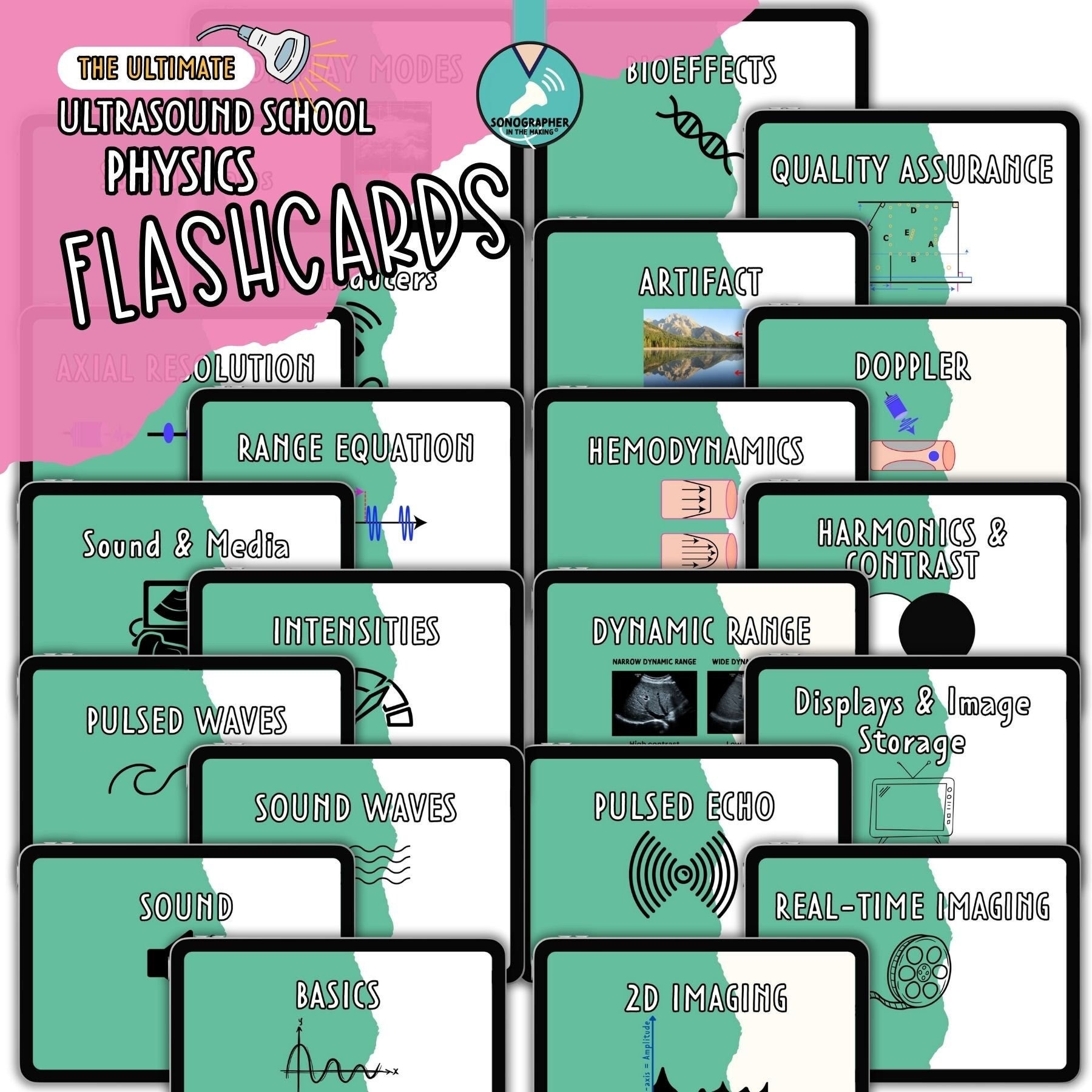 Ultrasound Physics SPI Flashcards SPI Exam Physics Question - Etsy