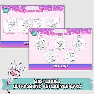 Ultrasound Badge Buddy Quick Reference Guide, Sonographer Cheat Sheet ...