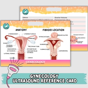 Ultrasound Badge Buddy Quick Reference Guide, Sonographer Cheat Sheet ...