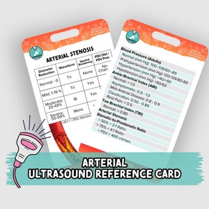 Ultrasound Badge Buddy Quick Reference Guide, Sonographer Cheat Sheet ...