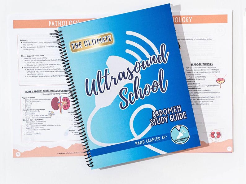 Ultrasound Tech Abdomen Study Guide Notes, Sonography Student ARDMS ...