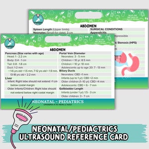 Ultrasound Badge Buddy Quick Reference Guide, Sonographer Cheat Sheet ...