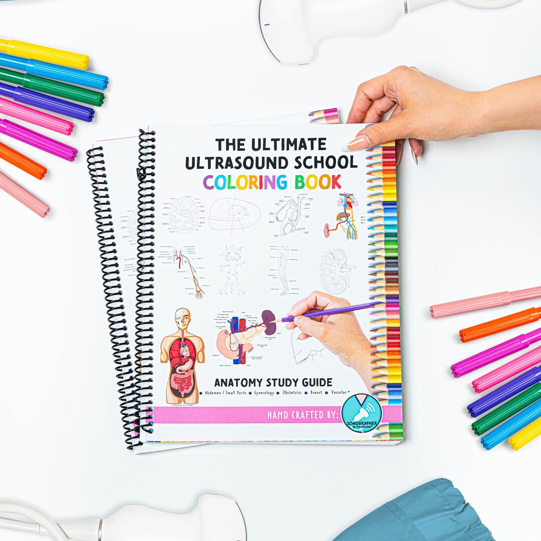 Sonography Coloring Book, Ultrasound Student Study, Ultrasound Notes ...