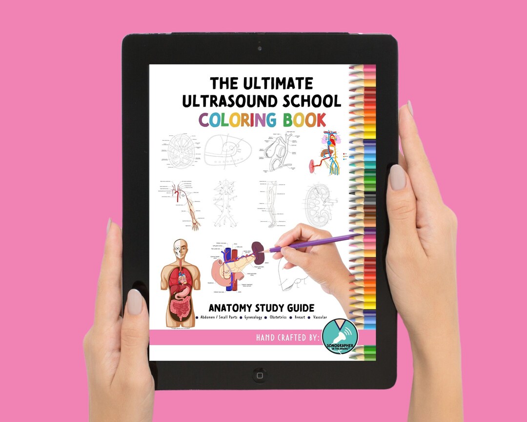 Sonography Coloring Book, Ultrasound Student Study, Ultrasound Notes ...