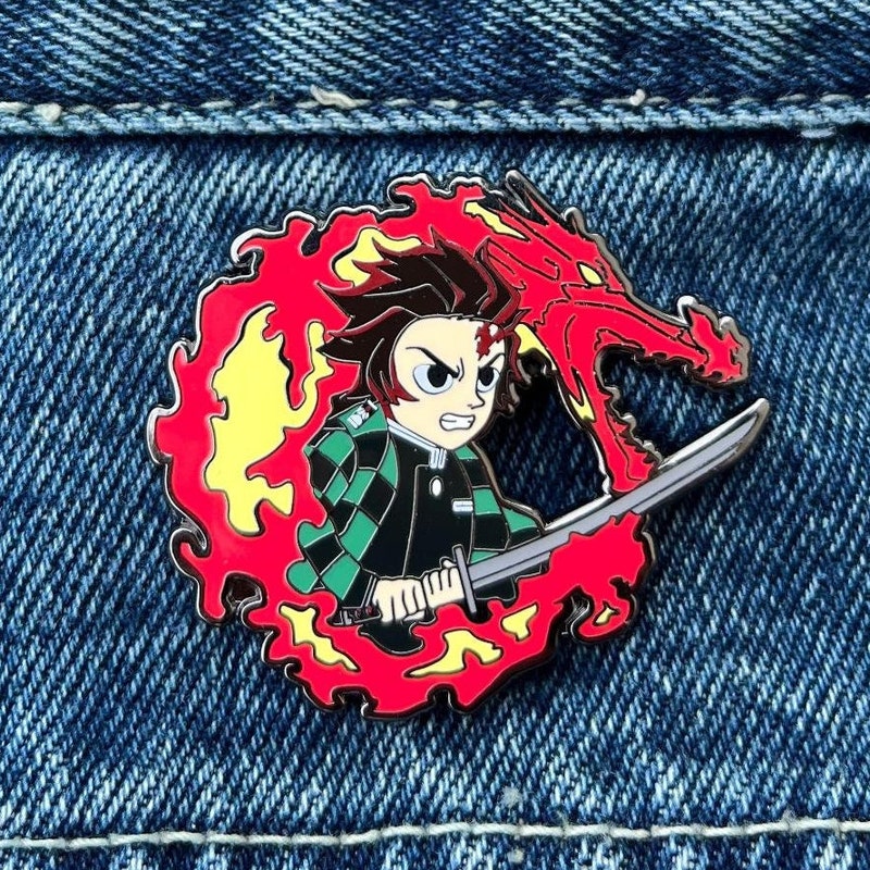 Demon Slayer Pin - Etsy