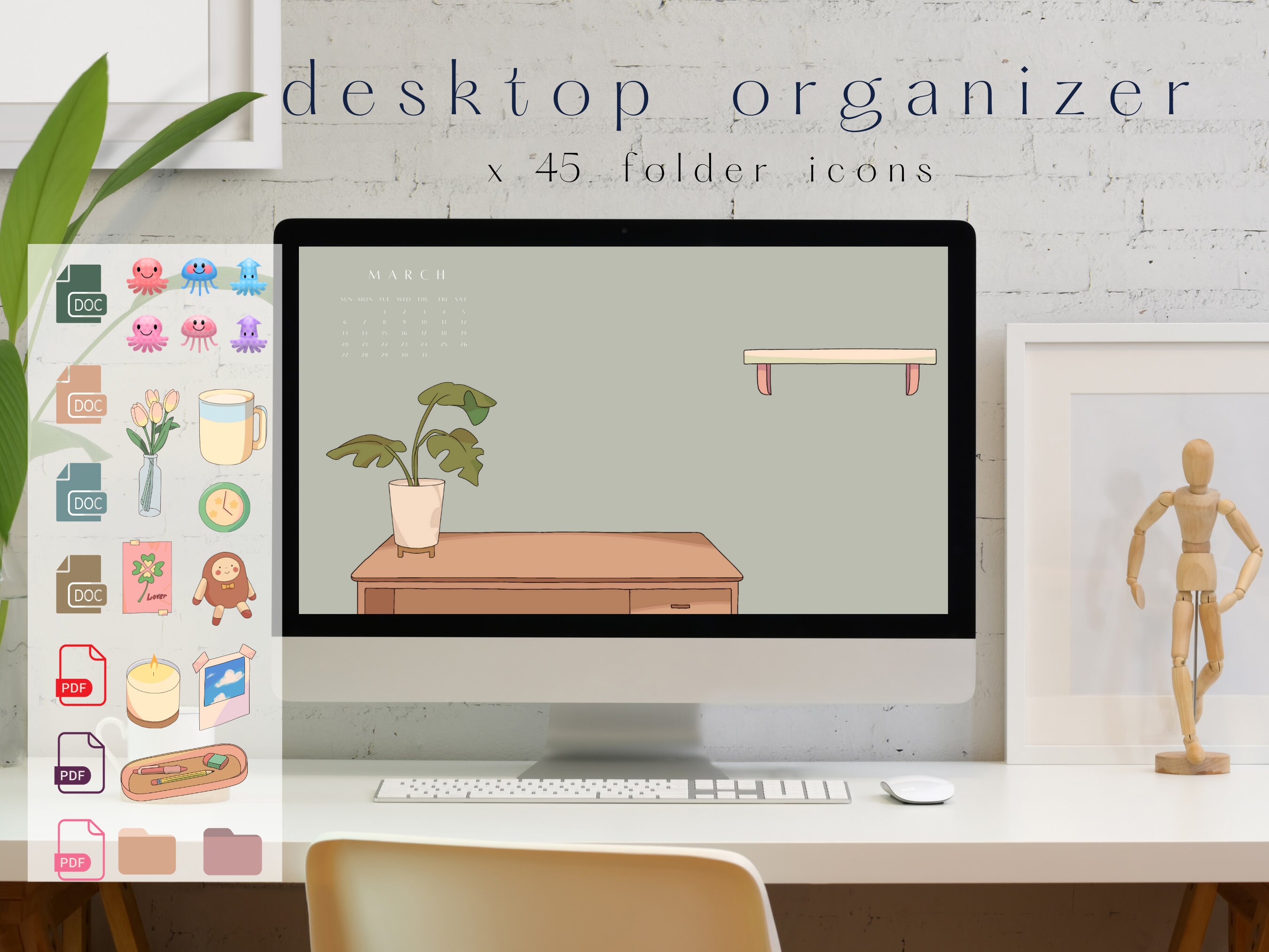 Desktop Wallpaper & Folder Icon L Mac Wallpaper Background L - Etsy