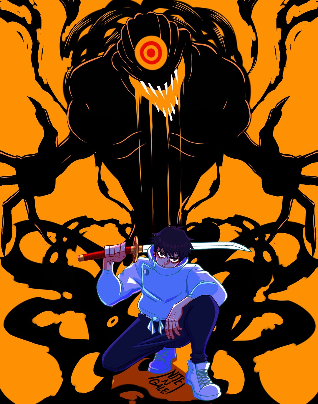 Yuta and Rika Anime Print - Etsy