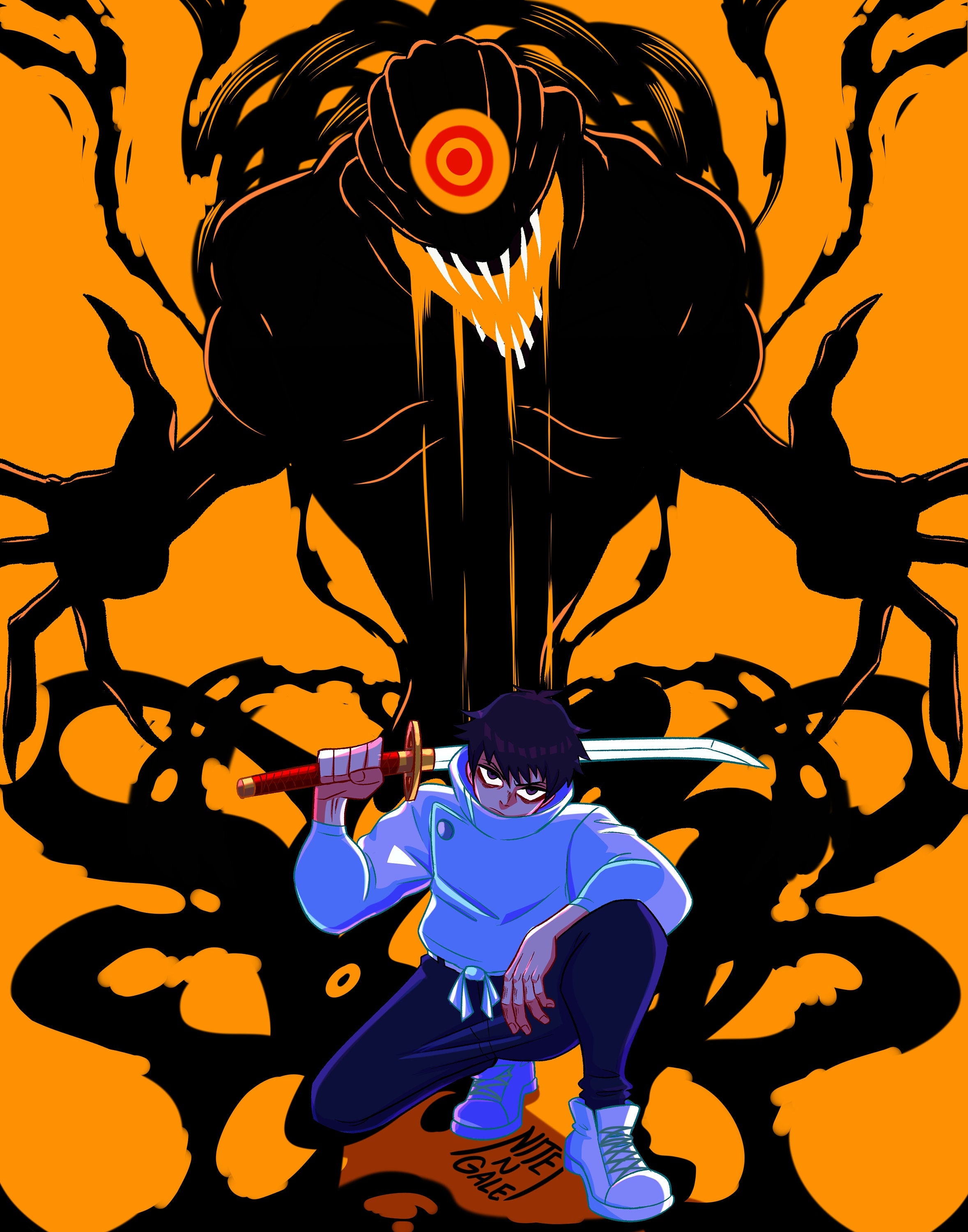 Yuta and Rika Anime Print - Etsy