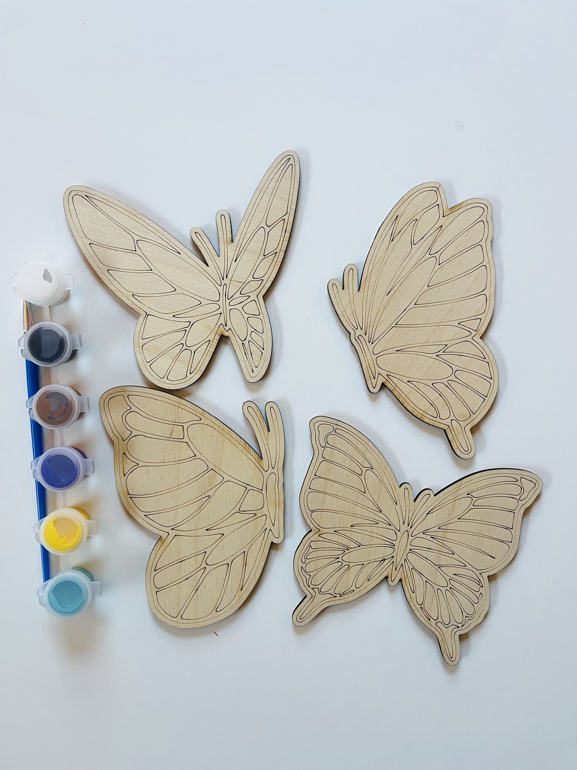 Butterfly DIY Wood Paint Kit | Kids Party Favor - Etsy