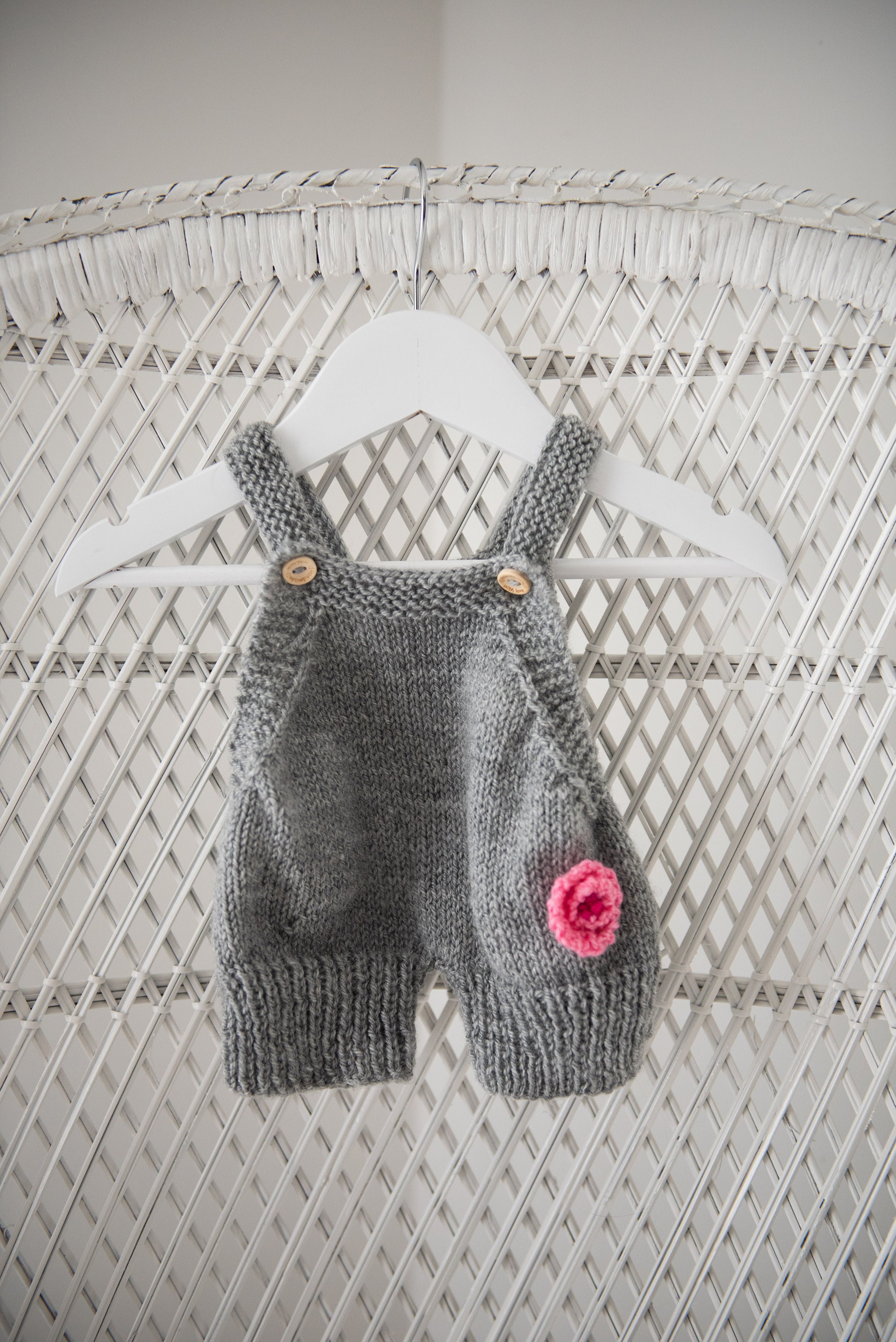 Handgestrickt Baby Strampler - Etsy.de