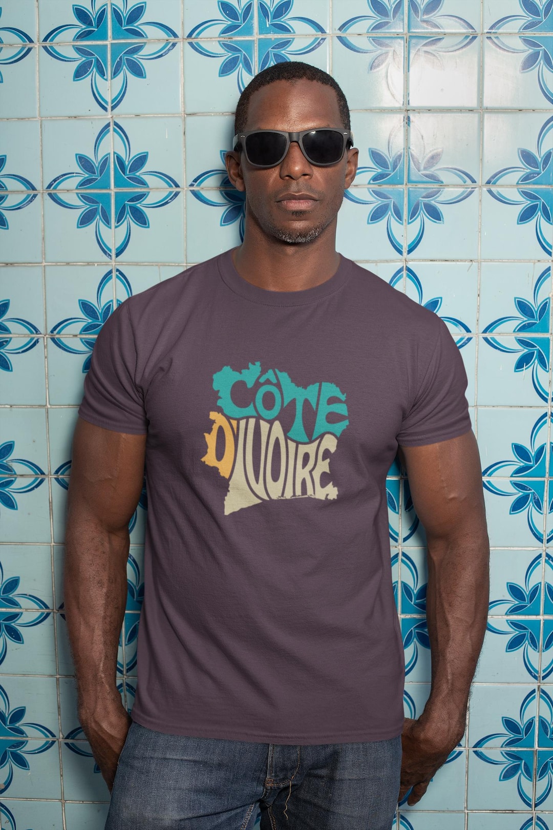 Côte D'ivoire Map Shirt Ivory Coast Country Geography Border Outline ...