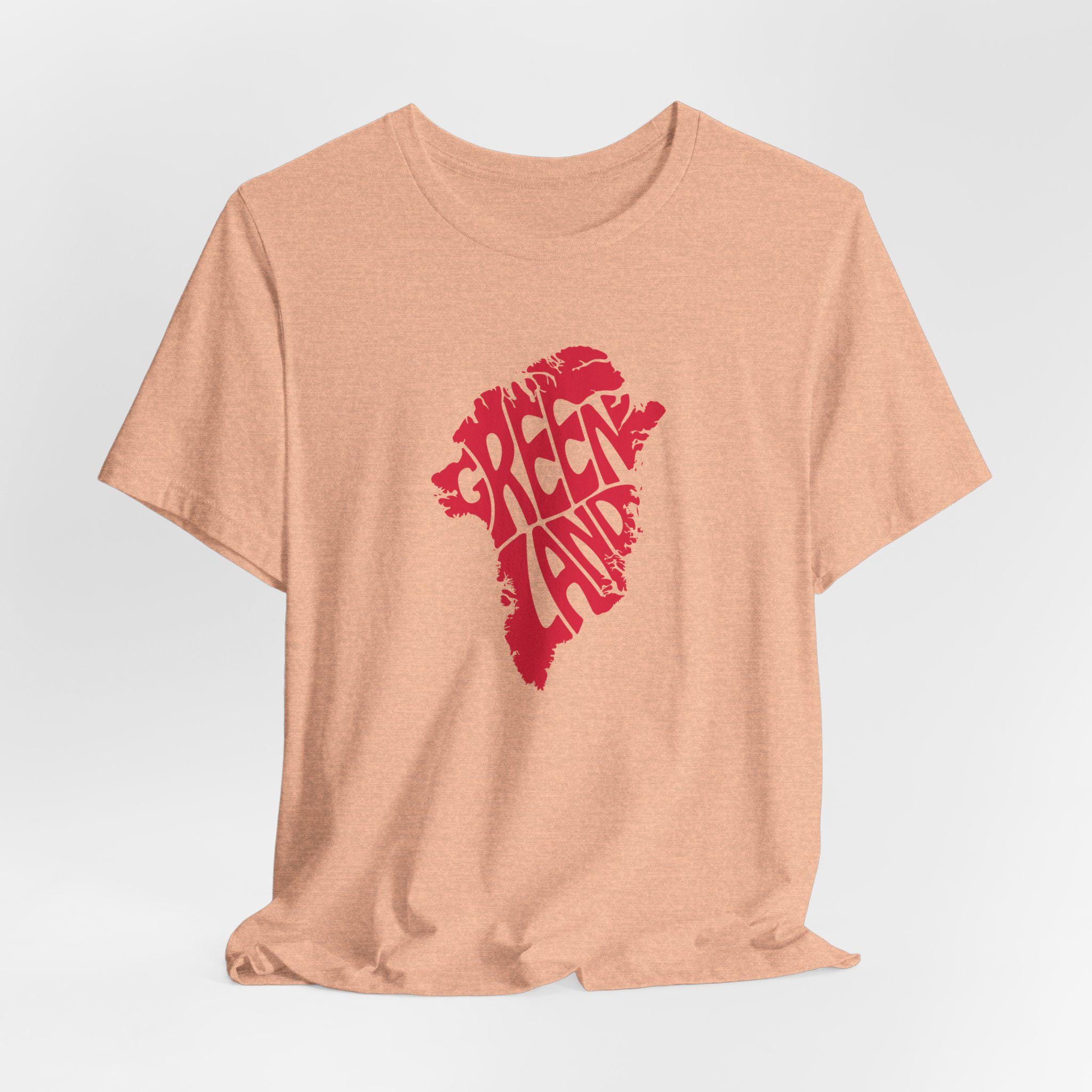 Greenland Map Shirt Greenlandic Island Geography Territory T-shirt ...