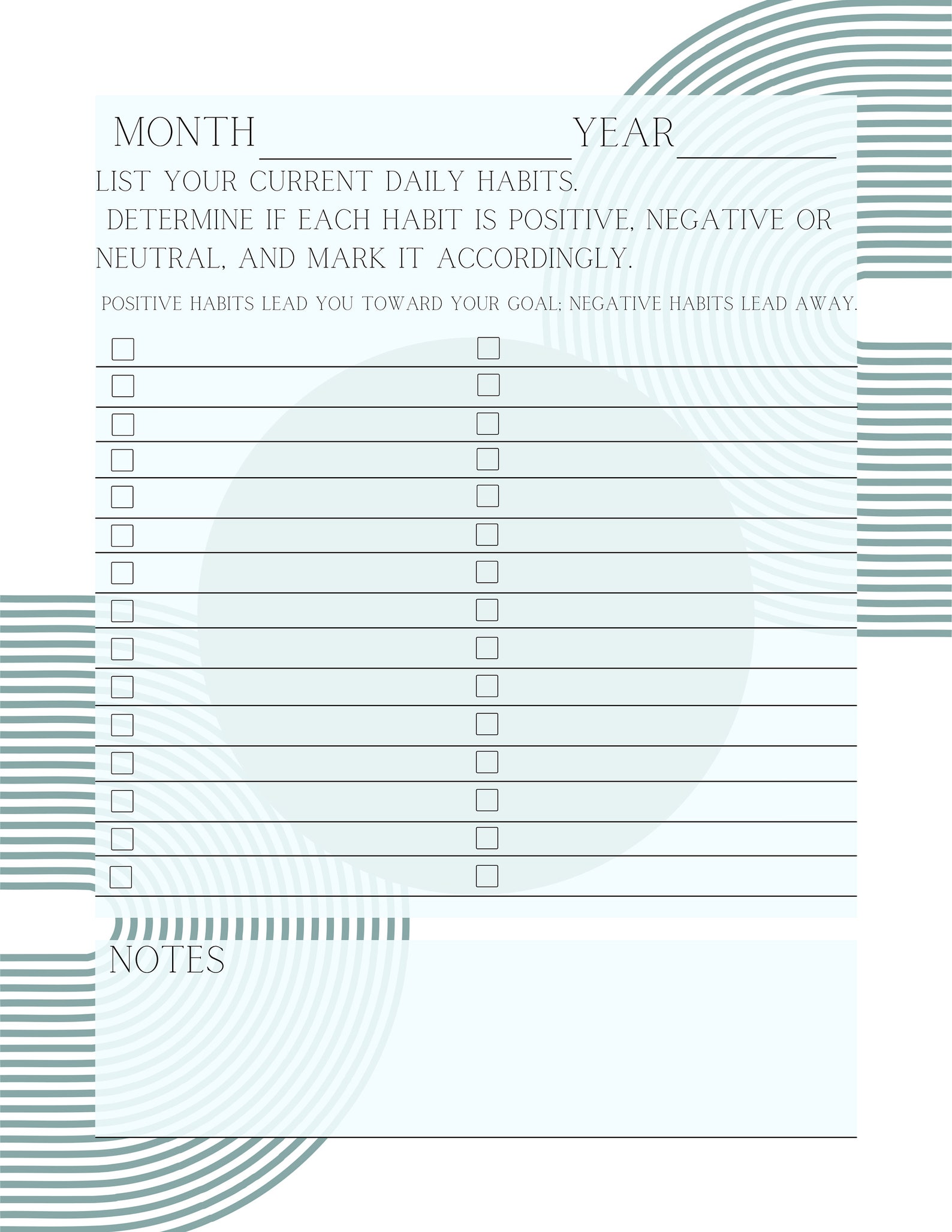 Habit Builder and Daily Planner - Etsy