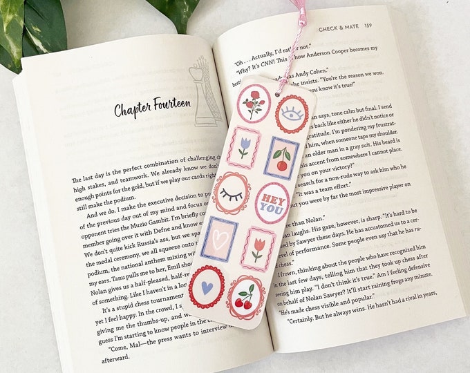 Laminated Bookmark | Bookmark With Tassel | Handmade Bookmark | Book ...