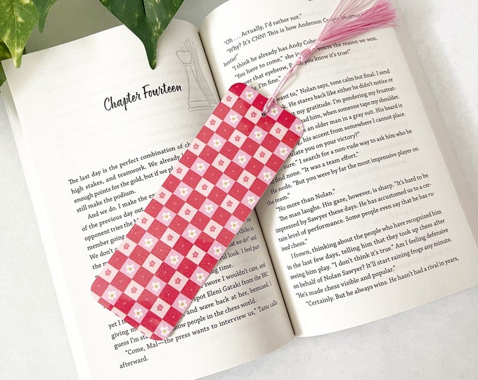 Laminated Bookmark | Bookmark With Tassel | Handmade Bookmark | Book ...