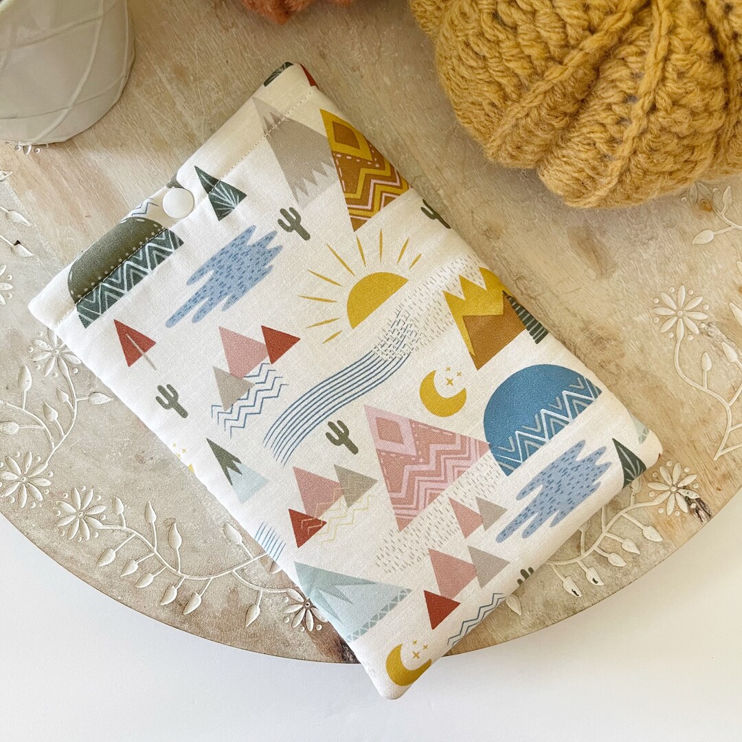 Padded Kindle Sleeve With Snap | Book Lover Gift | E-reader Cover ...