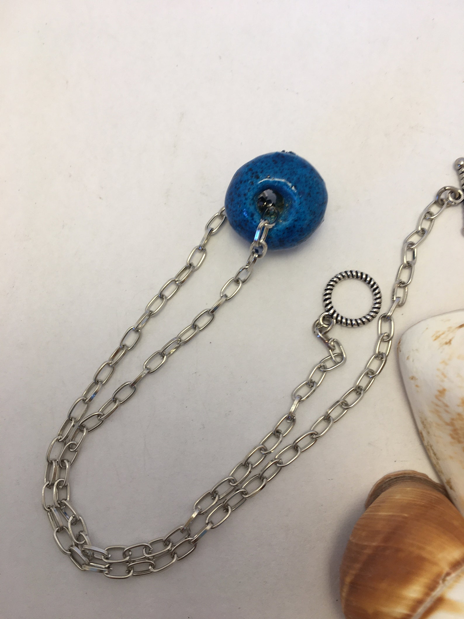 Donkey Bead on Silver Chain - Etsy