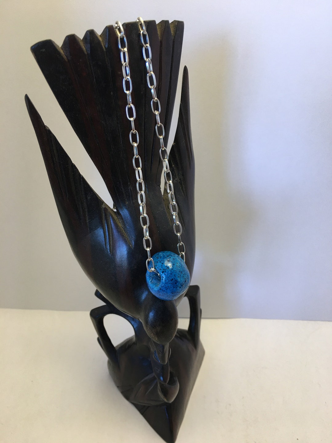 Donkey Bead on Silver Chain - Etsy