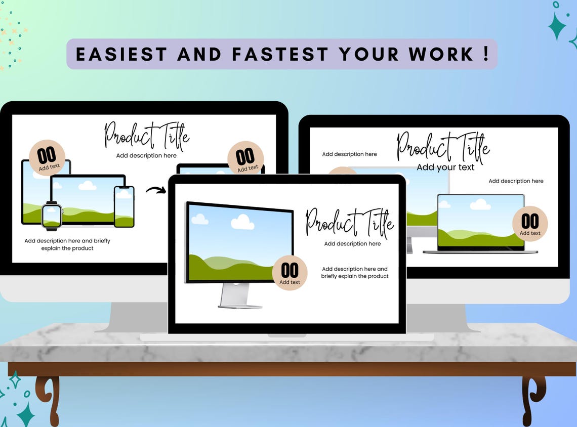 Digital Product Mockup Templates | Online Mockup Product | Canva ...