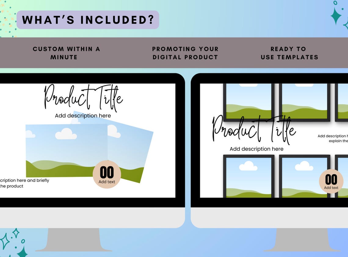 Digital Product Mockup Templates | Online Mockup Product | Canva ...