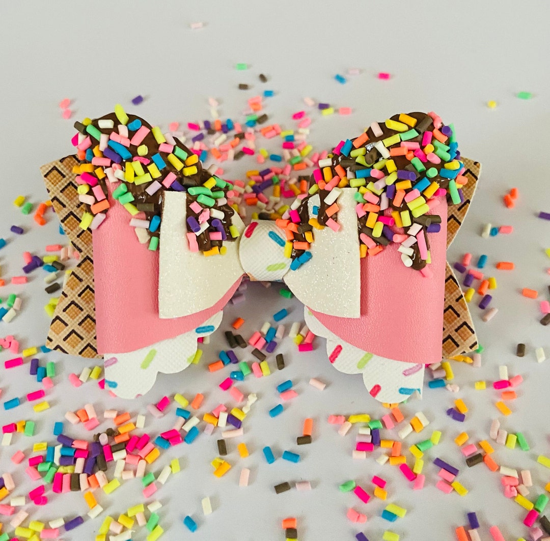 Ice Cream Sundae Hair Bow - Etsy