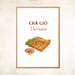 Cha Gio Vietnam Poster: Vietnamese Spring Rolls Food Art (printable) - Etsy