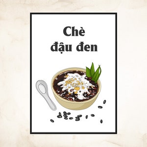 Che Dau Den Poster: Vietnam Vintage Food Art (digital Download) - Etsy