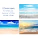 Watercolor Seascapes Clipart, Instant Download, Ocean Sky Sea Sand ...