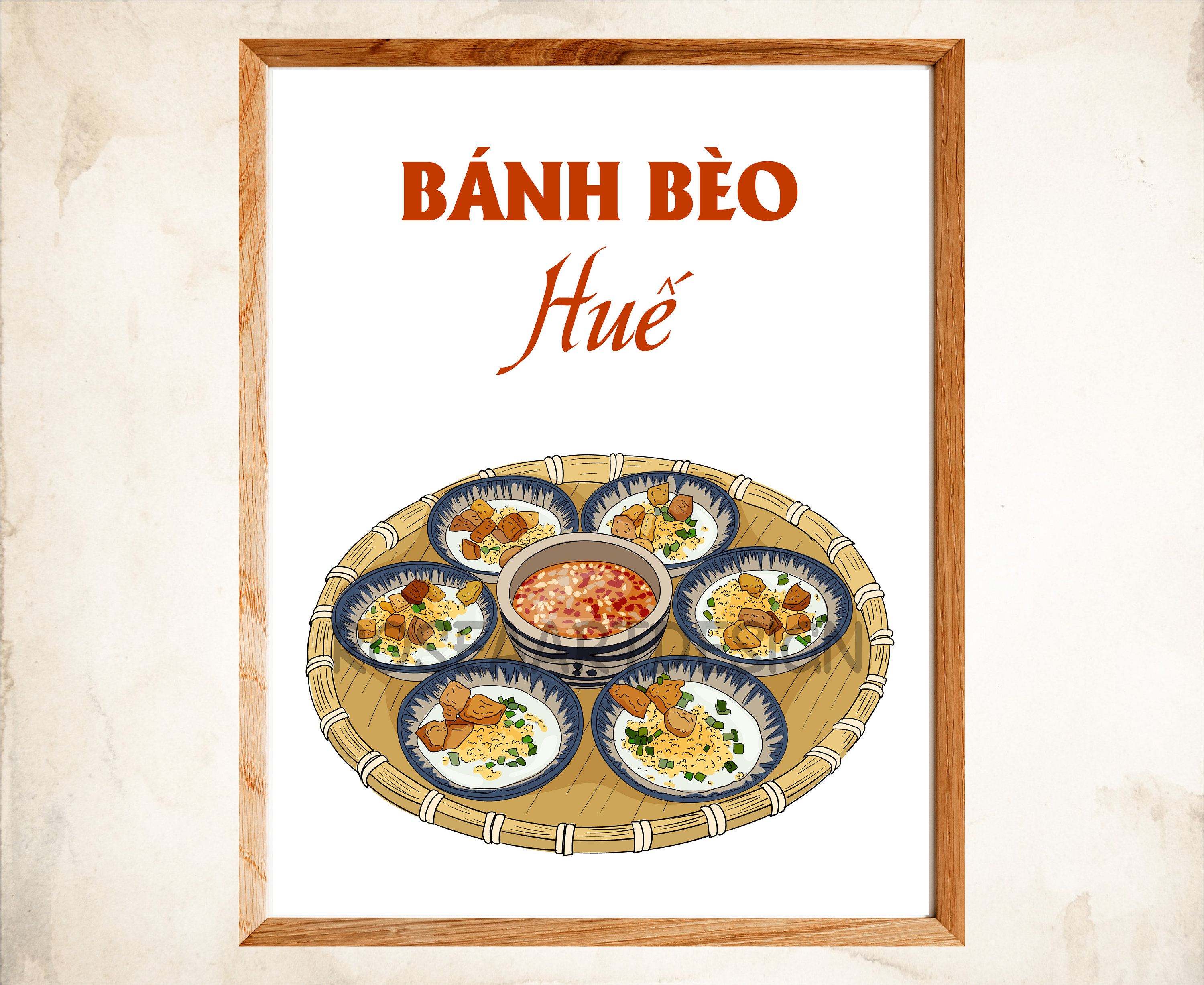 Banh Beo Hue Poster, Hue Water Fern Cake, Bèo Cake, Vietnamese Cuisine ...
