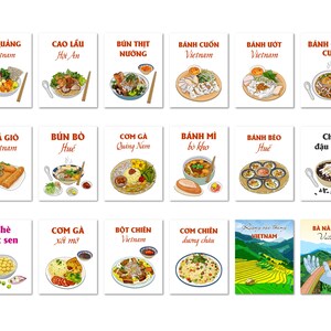 Vietnamese Cuisine Poster, Vietnam Food Poster, Southeast Asian Food ...