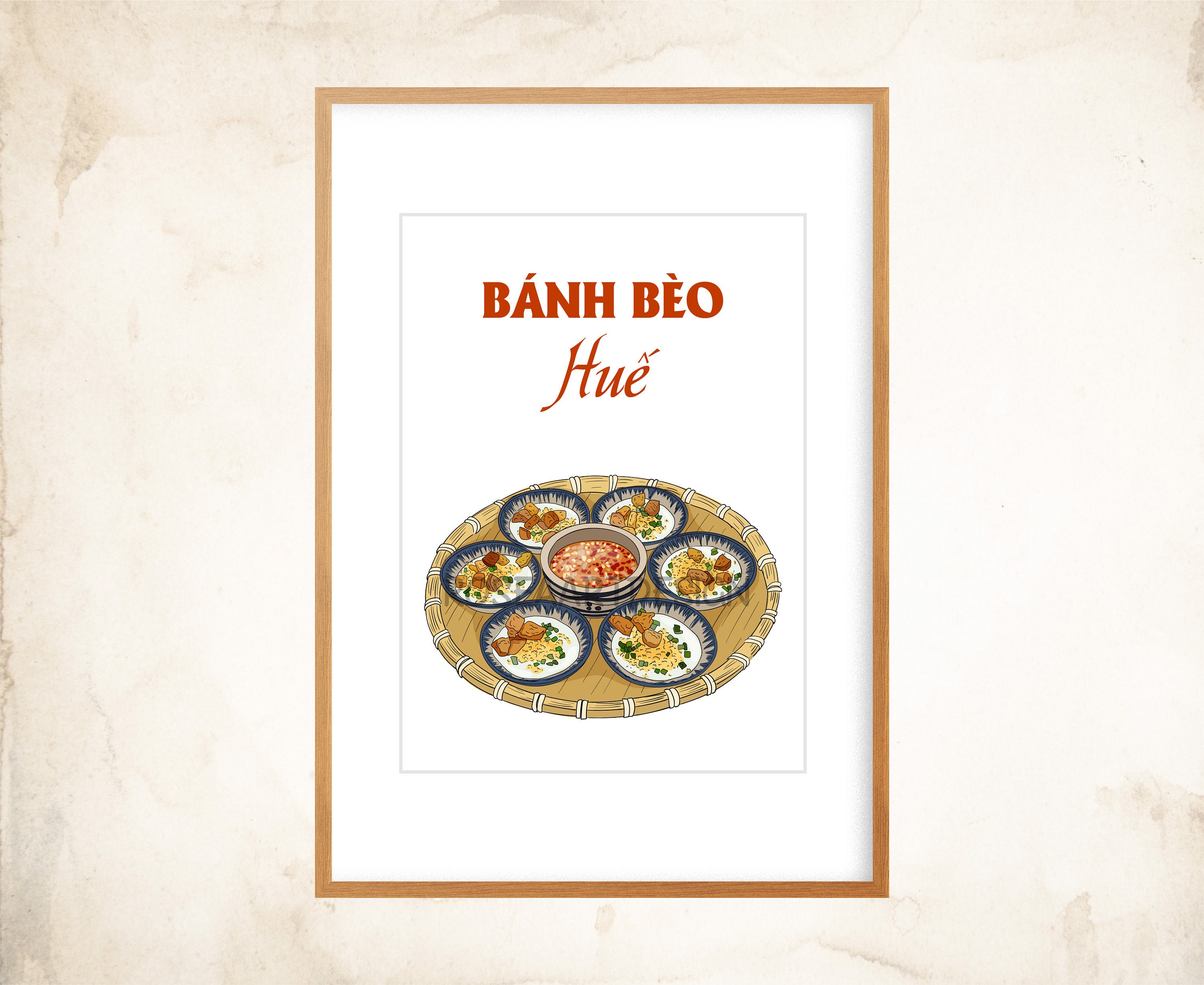 Banh Beo Hue Poster, Hue Water Fern Cake, Bèo Cake, Vietnamese Cuisine ...