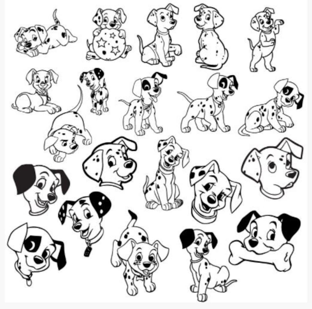 101 Dalmatians Svg, Dog Svg, Shirt Svg, Cricut Files, Shirt Svg, 101 ...