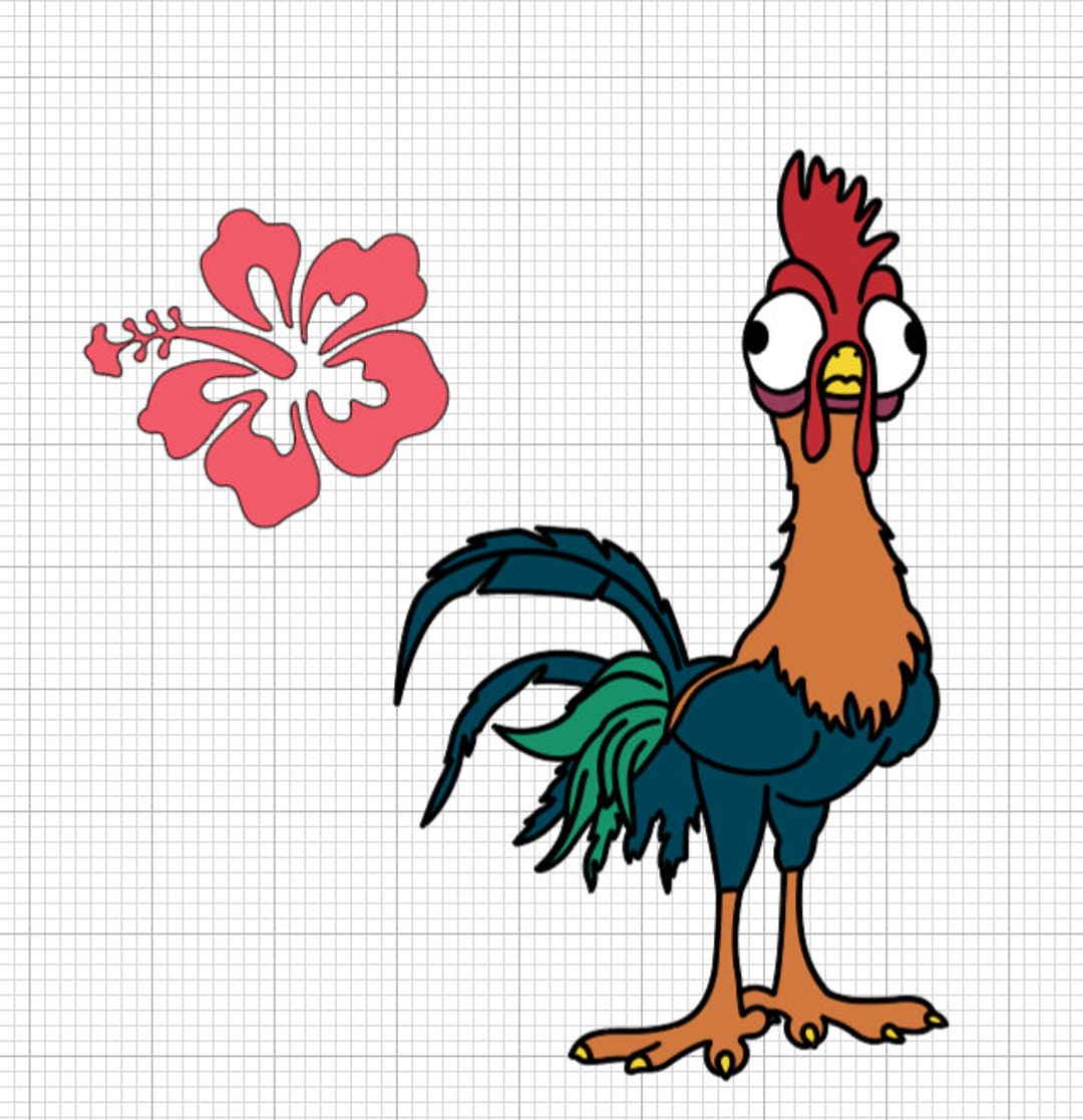 Hei Hei Svg, Chicken Svg, Moana Svg, Heihei Svg, Flower Svg, Small ...