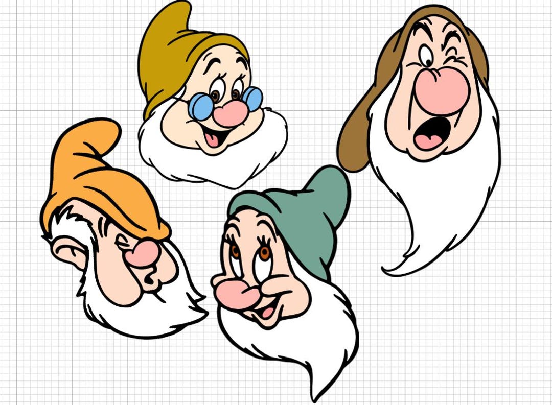 Grumpy Svg, Doc Svg, Sleepy Svg, Bashful Svg, 7 Dwarfs Svg, Snow White ...