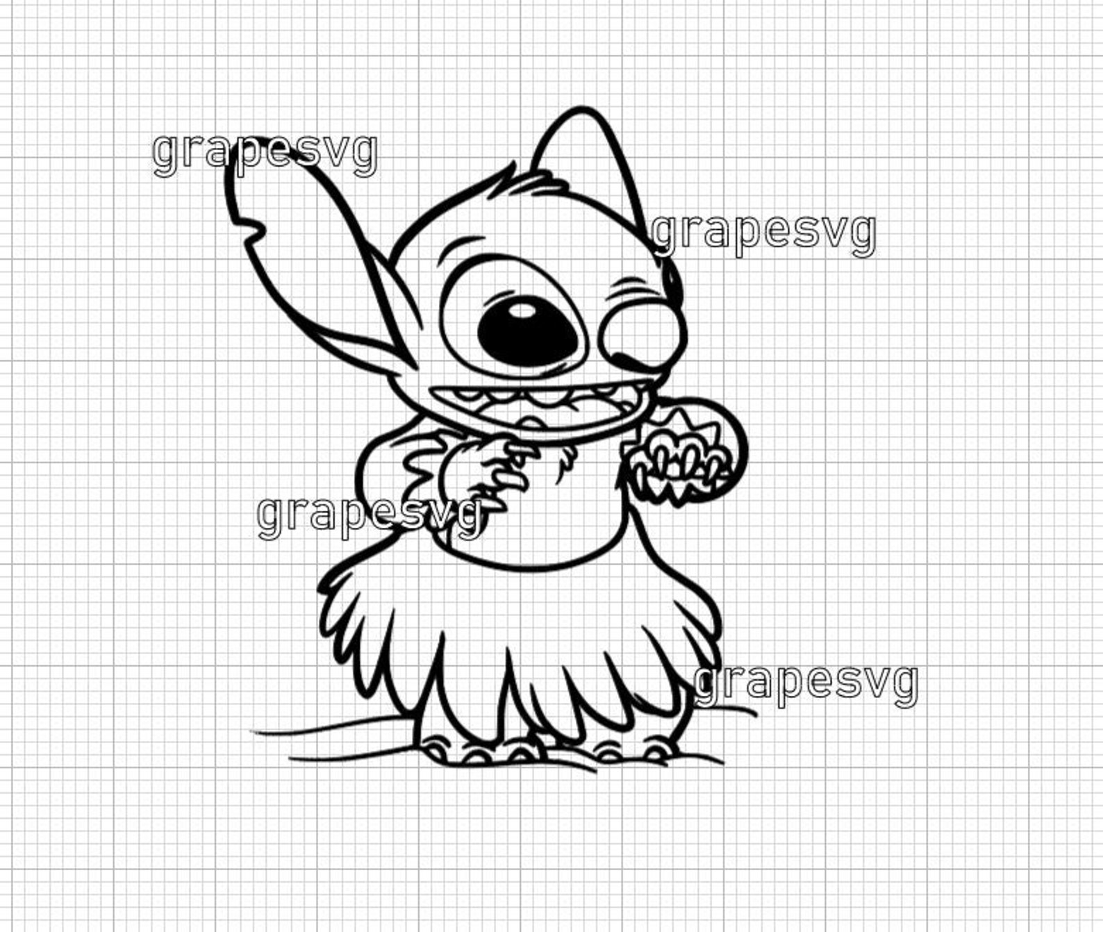 Stitch Svg, Stitch Outline Svg, Lilo and Stitch Svg, Aloha Stitch Svg ...