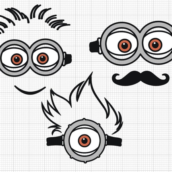 Minion Face Svg - Etsy