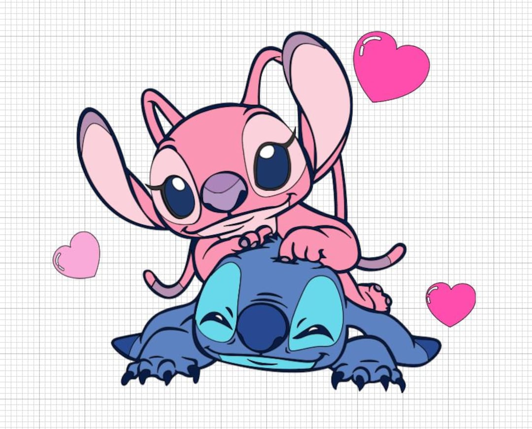 Stitch and Angel Svg, Stitch Svg, Angel Svg, Stitch and Angel Png, Png ...