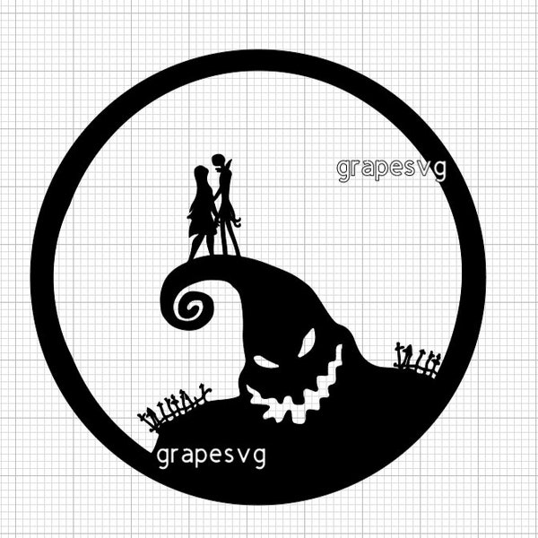 Jack Skellington Outline - Etsy